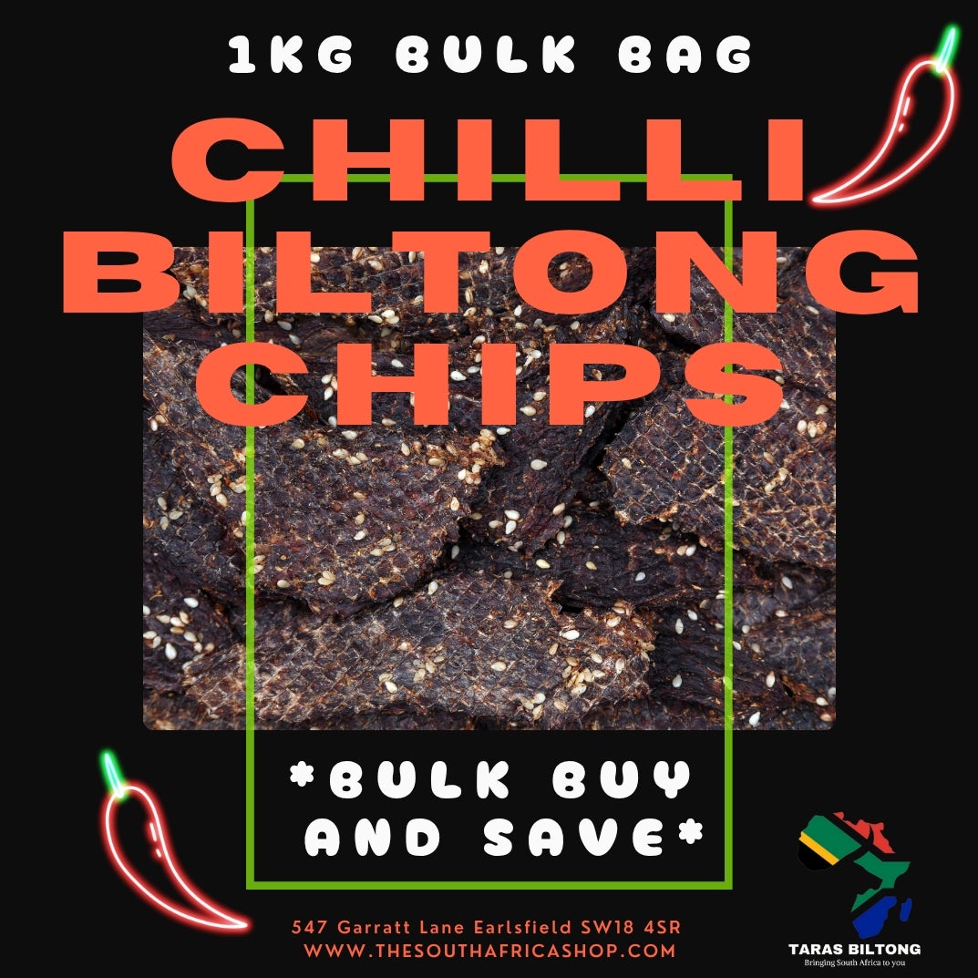 PRE ORDER: Chilli Biltong Chips 1KG SPECIAL | Tara's Biltong Limited