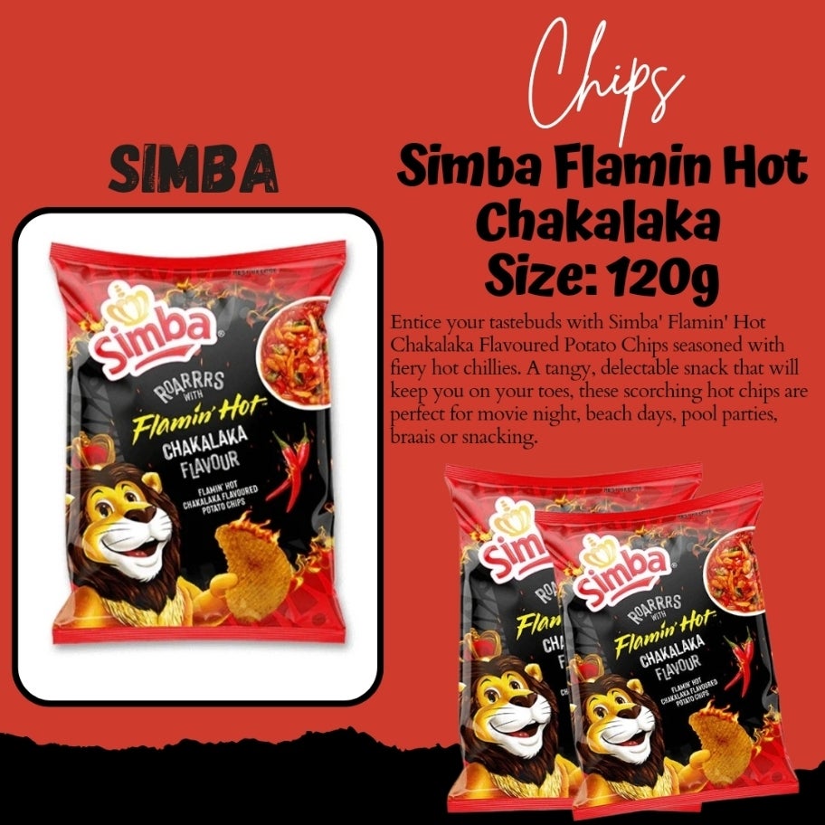 Simba Flamin Hot Chakalaka Size: 120g | Tara's Biltong LTD