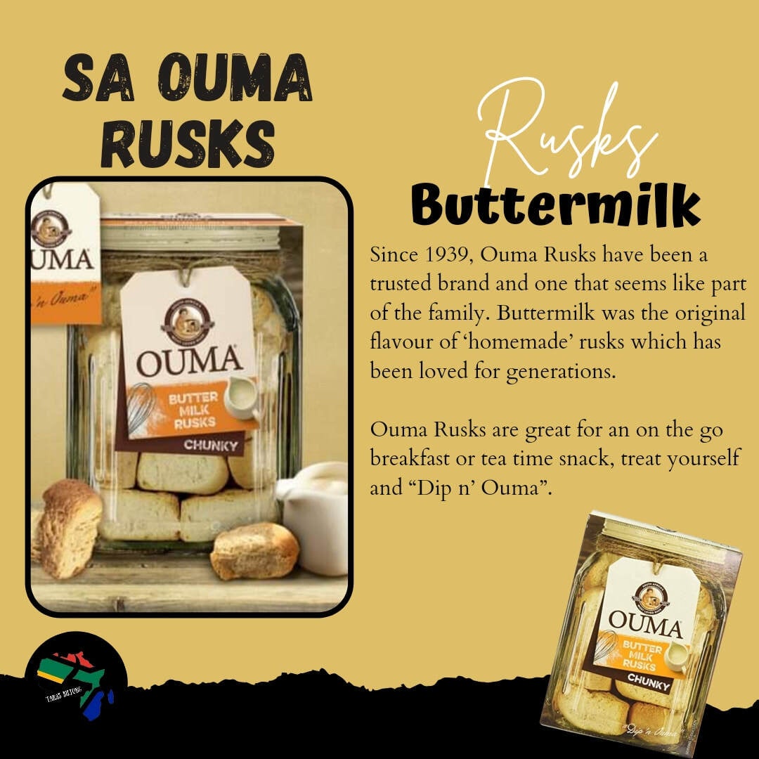 Ouma Buttermilk Chunky Rusks Size:500g | Tara's Biltong LTD